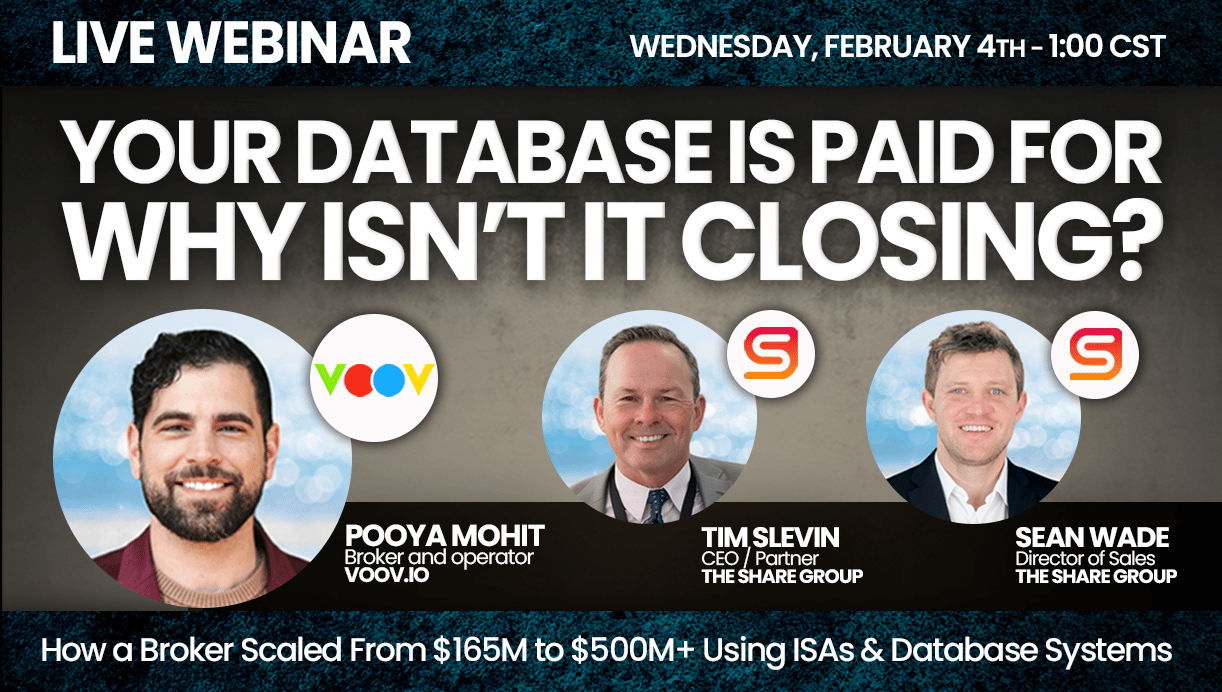 Your Database is Paid For - Why Isn't It Closing? - Pooya Mohit
